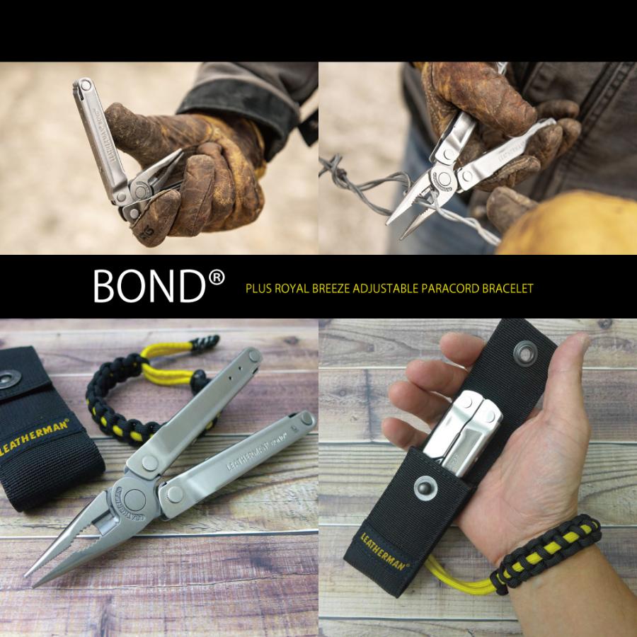 レザーマン BOND ボンド マルチツール シルバー 14機能 ケース ロイヤルブリーズ パラコード ブレスレット 付き :BOND-P ...