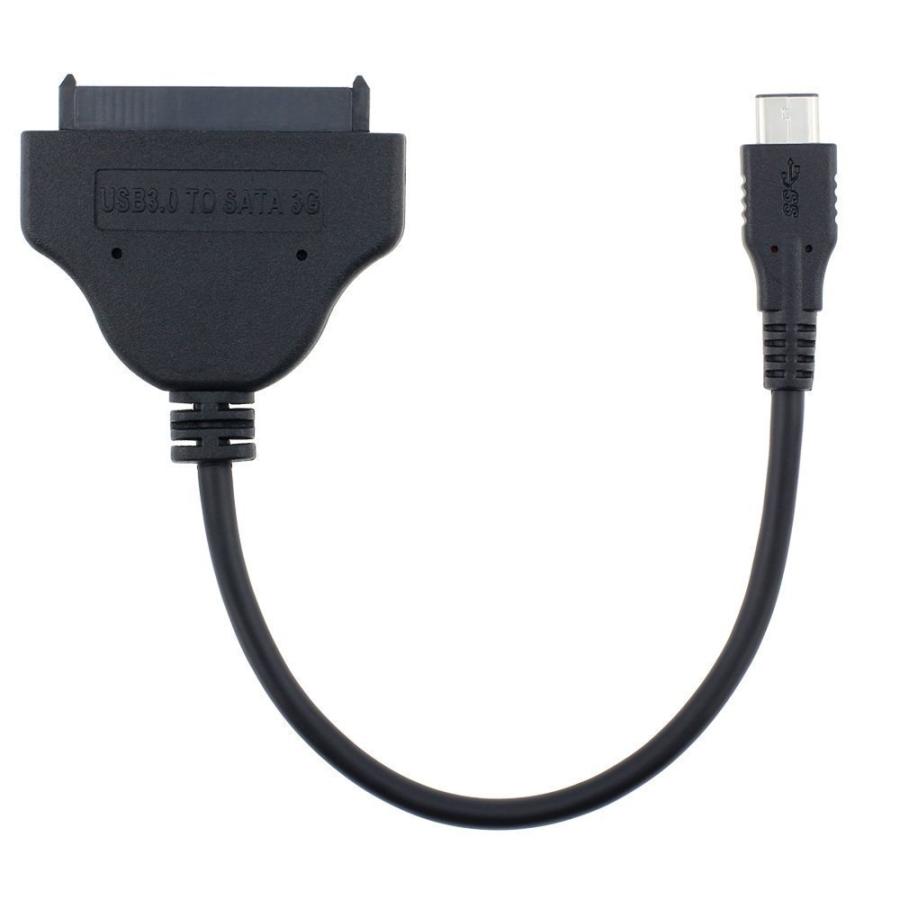 タイプC Type C SATA 変換アダプター 高速 USB3.1 Type-C SATAケーブル 外部電源不要 2.5インチ HDD ...