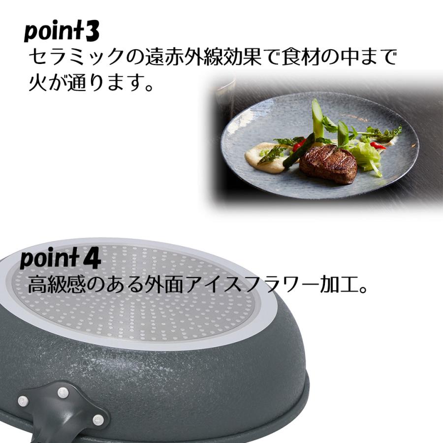 セラミック フライパン IH ガス 26cm アリエッタネクスト ND-3612 ベストコ | IHフライパン 26センチ IH対応 ガス火 ...