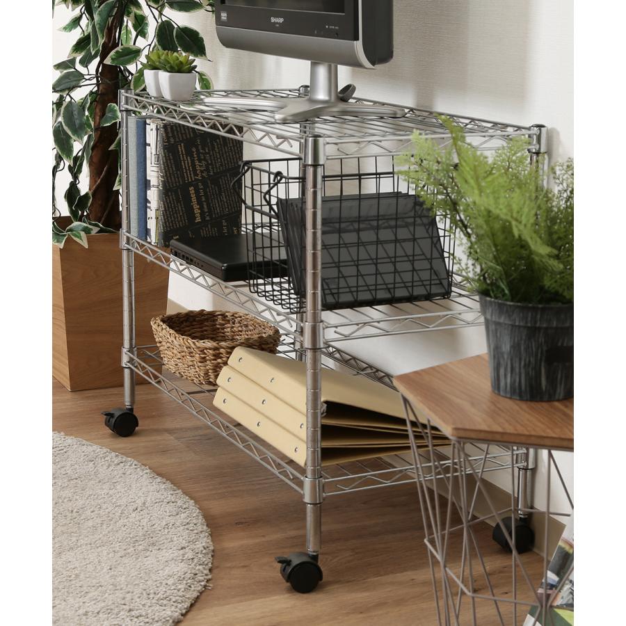 メタル TVラック 3段 幅75cm MTV-3CR 組立式 不二貿易 | テレビ台 テレビラック TV台 シェルフラック 収納 オープンラック 収納棚 スチールラッ : ロイヤル通販 ...