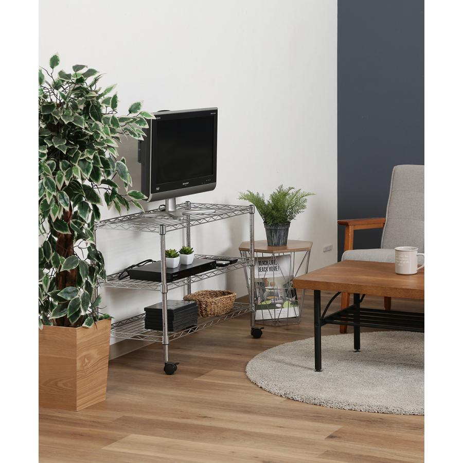 メタル TVラック 3段 幅75cm MTV-3CR 組立式 不二貿易 | テレビ台 テレビラック TV台 シェルフラック 収納 オープンラック 収納棚 スチールラッ : ロイヤル通販 ...