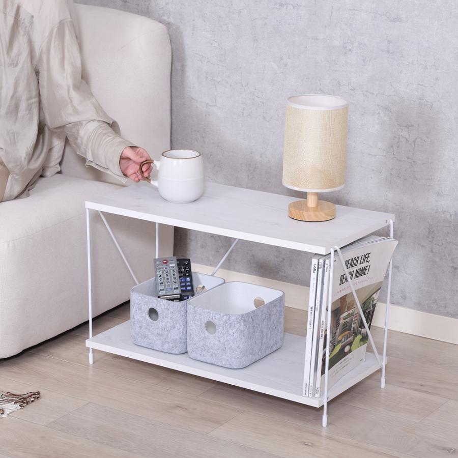 不二貿易 オープンラック 2段 60cm幅 EZBO | ラック 収納 ブラウン 茶 木目調 ブラック 黒 白 ホワイト シンプル グレー 灰色 おしゃれ オープンシ : ロイヤル通販 ...