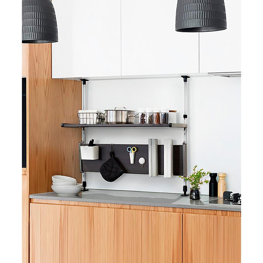 モクメタル つっぱり棚 2段 幅75cm MTP2-75 田窪工業所 日本製 | つっぱりラック つっぱり 突っ張り 棚 突っ張り棚 収納 キッチンラック つっぱり式 : ロイヤル通販 ...