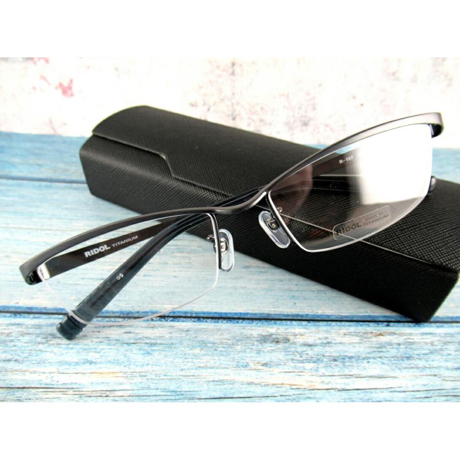 RIDOL TITANIUM/リドルチタニウム R-157 05 IP Brush Black送料無料 基本レンズ無料 : ロイヤルムーン - 通販 - Yahoo!ショッピング