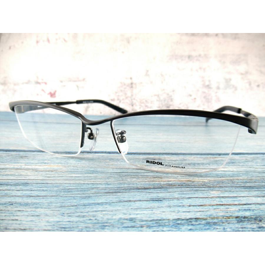 RIDOL TITANIUM/リドルチタニウム R-157 05 IP Brush Black送料無料 基本レンズ無料 : ロイヤルムーン - 通販 - Yahoo!ショッピング