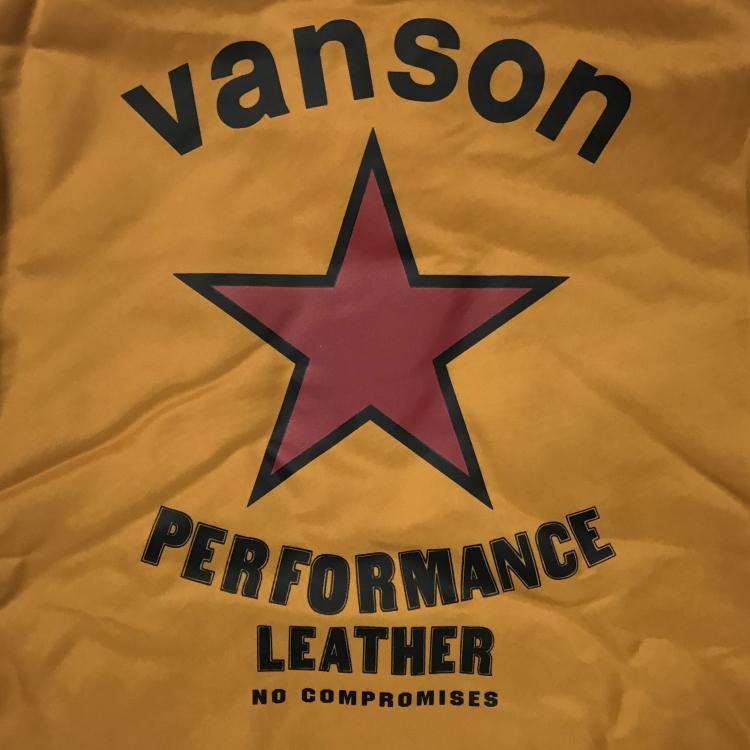 VANSON Lサイズ バンソン CUSTOM BOA LINING コーチジャケット 884V337 ダークイエロー : rpskショッピング - 通販 - Yahoo!ショッピング