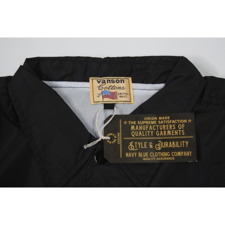 VANSON バンソン モーターサイクル カスタムコーチジャケット 884V347 ブラック Lサイズ vanson MOTORCYCLE CUSTOM : rpskショッピング - 通販 ...