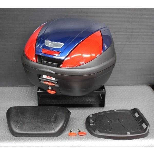 ワイズギア YAMAHA GIVI リアボックス E37 バックレスト付き カラー塗装(ダルパープリッシュブルーメタリックX) : rpskショッピング - 通販 - Yahoo!ショッピング