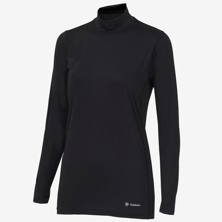GOLDWIN レディースSサイズ C3fit 持続冷感 抗菌防臭 UVカット ゴールドウイン クーリング モックネック ロングスリーブ GCW62110 ブラック : rpskショッピング ...