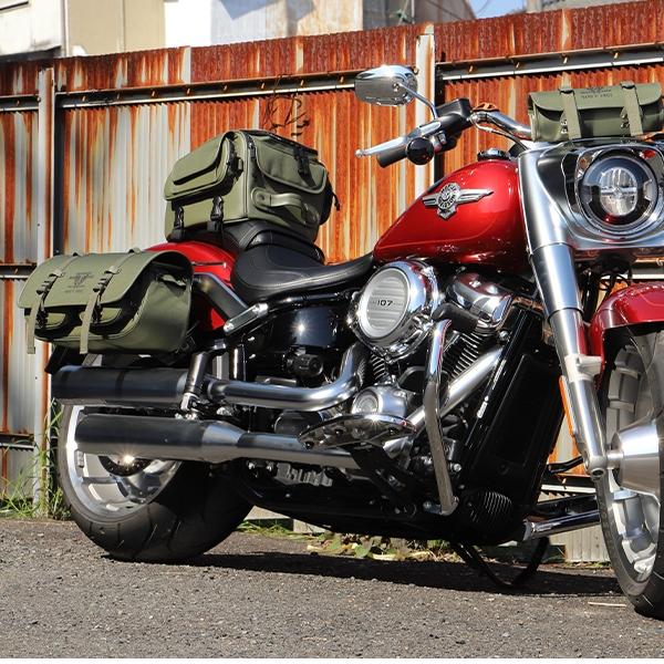 DEGNER DEGNER(デグナー) NB-183 ミリタリーテイストマフラー側対応テキスタイルサドルバッグ 12L カーキ (WEB正規代理店) : rpskショッピング - 通販 ...