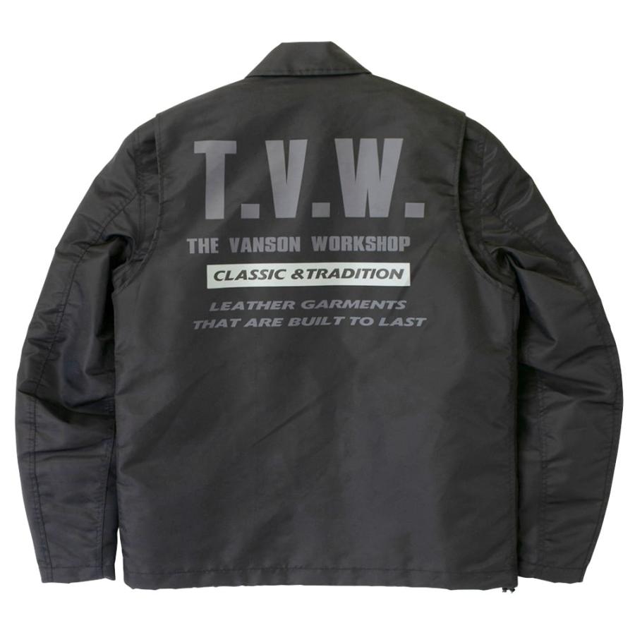 VANSON 【在庫あり 即納】VANSON バンソン Mサイズ SVS2505S コーチジャケット ブラック 【2025春夏モデル】 : rpskショッピング - 通販 - Yahoo!ショッピング