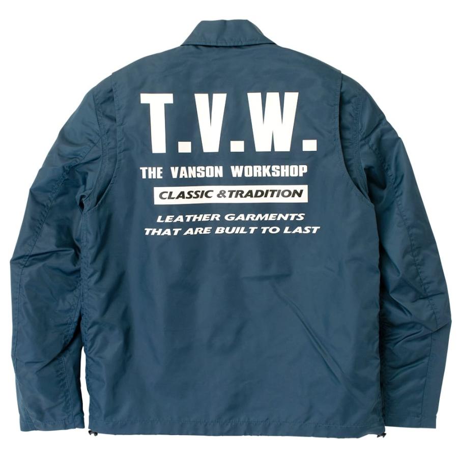 VANSON 【在庫あり 即納】VANSON バンソン Mサイズ SVS2505S コーチジャケット ネイビー 【2025春夏モデル】 : rpskショッピング - 通販 - Yahoo!ショッピング