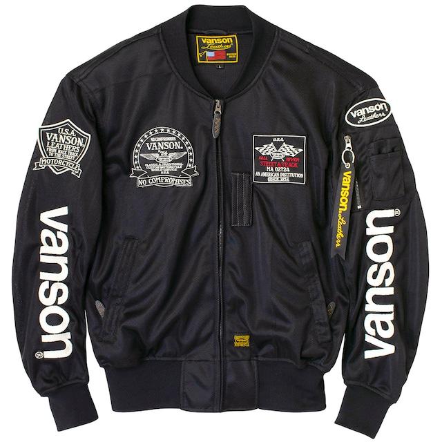 VANSON 【在庫あり 即納】Lサイズ バンソン TVS2402S メッシュ MA-1ジャケット ブラック / アイボリー L (春夏モデル) : rpskショッピング - 通販 ...
