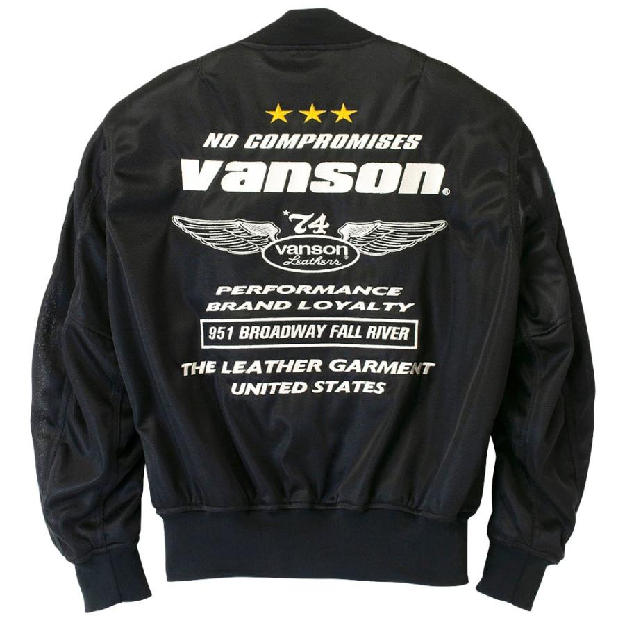 VANSON 【在庫あり 即納】VANSON バンソン Mサイズ TVS2501S メッシュMA-1ジャケット ブラック/アイボリー 【2025春夏モデル】 : rpskショッピング - 通販 ...