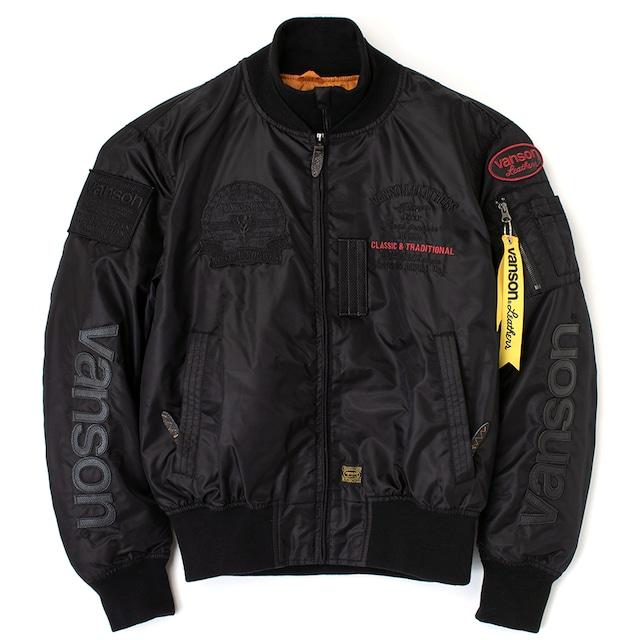 VANSON 【在庫あり 即納】バンソン 2XLサイズ VS23108W MA-1ジャケット BK/BK 2XL MA-1 JACKET (秋冬モデル) : rpskショッピング - 通販 ...