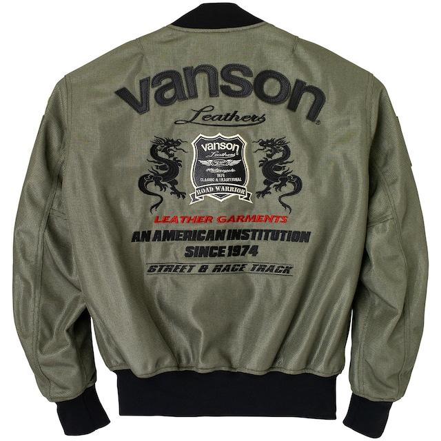 VANSON 【在庫あり 即納】Lサイズ バンソン VS24101S メッシュ MA-1 ジャケット カーキ 着脱防風インナー装備 : rpskショッピング - 通販 - Yahoo!ショッピング