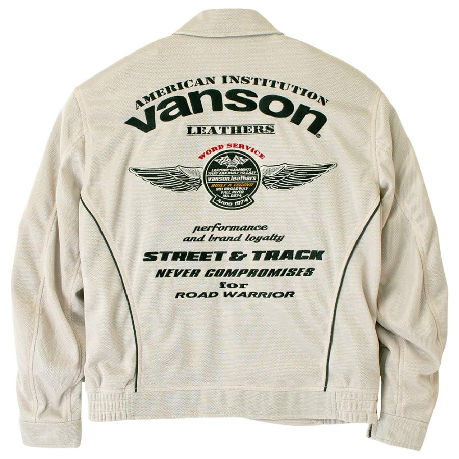 VANSON Lサイズ VS25103S メッシュスウィングトップジャケット アイボリー/ブラック 【2025春夏モデル】 ストレッチ生地 : rpskショッピング - 通販 - Yahoo ...