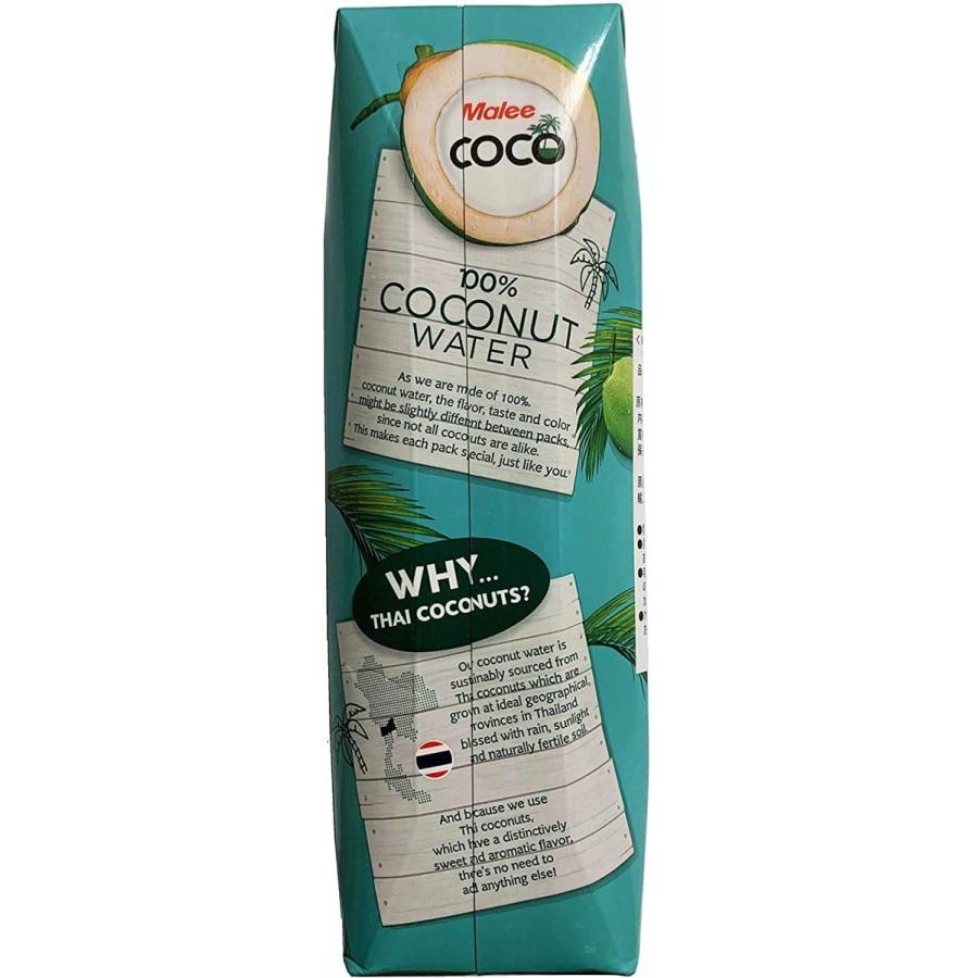 100% ココナッツウォーター ココナッツジュース 1L malee coco Malee 1000ml 24本セット 2ケース 送料無料 ...