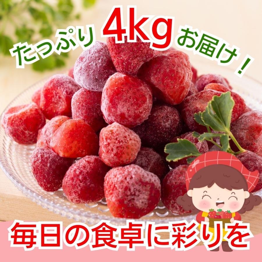 冷凍ストロベリー4kg (500g×8袋) いちご いちごホール 冷凍 フルーツ 業務用 ストロベリー 冷凍フルーツ トッピング スイーツ バラ凍結 送料無料 : 業務用食品問屋アールズ ...