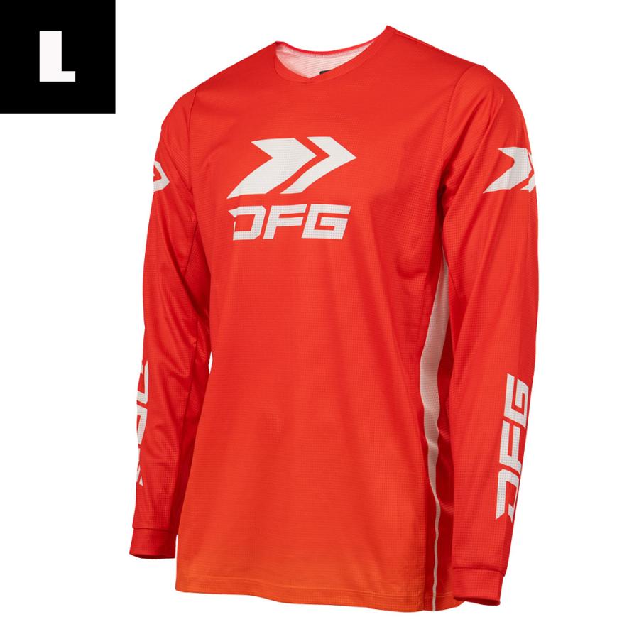 【クロネコネコポス便￥253】DFG ’25 ソリッドジャージ レッドホワイト /Lサイズ : アールエスビートル - 通販 - Yahoo!ショッピング