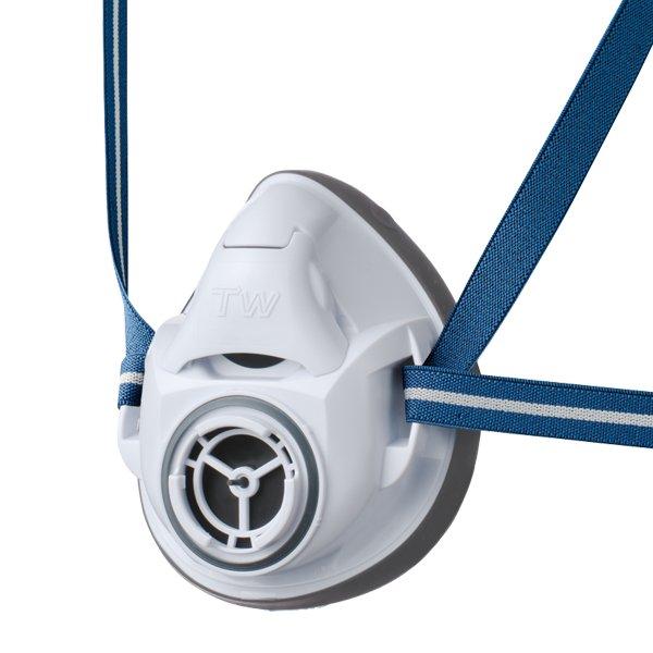 防じん(防塵)防毒兼用マスク TW01 WH（白磁色） 1個 面体のみ フィルタ・吸収缶別売 重松製作所 防じん区分RL1/2対応 ケースレスフィルタ使用可能 石綿 シゲマツ : 理研化学 ...