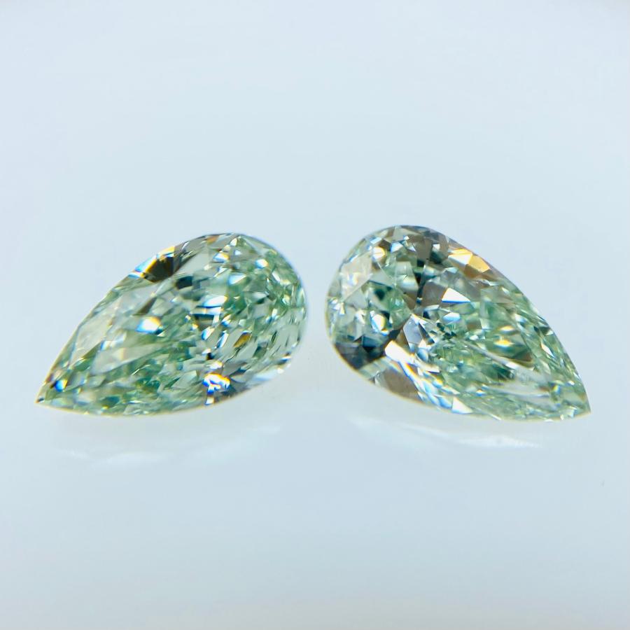 FANCY INTENSE BLUISH GREEN/FANCY GREEN 0.320ct/0.302ct/RT0113/CGL : R.T.Diamonds - 通販 - Yahoo!ショッピング