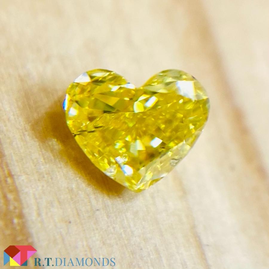FANCY VIVID YELLOW 0.165ct HS/RT1742/CGL :RT1742:RTDiamonds - 通販 - Yahoo!ショッピング