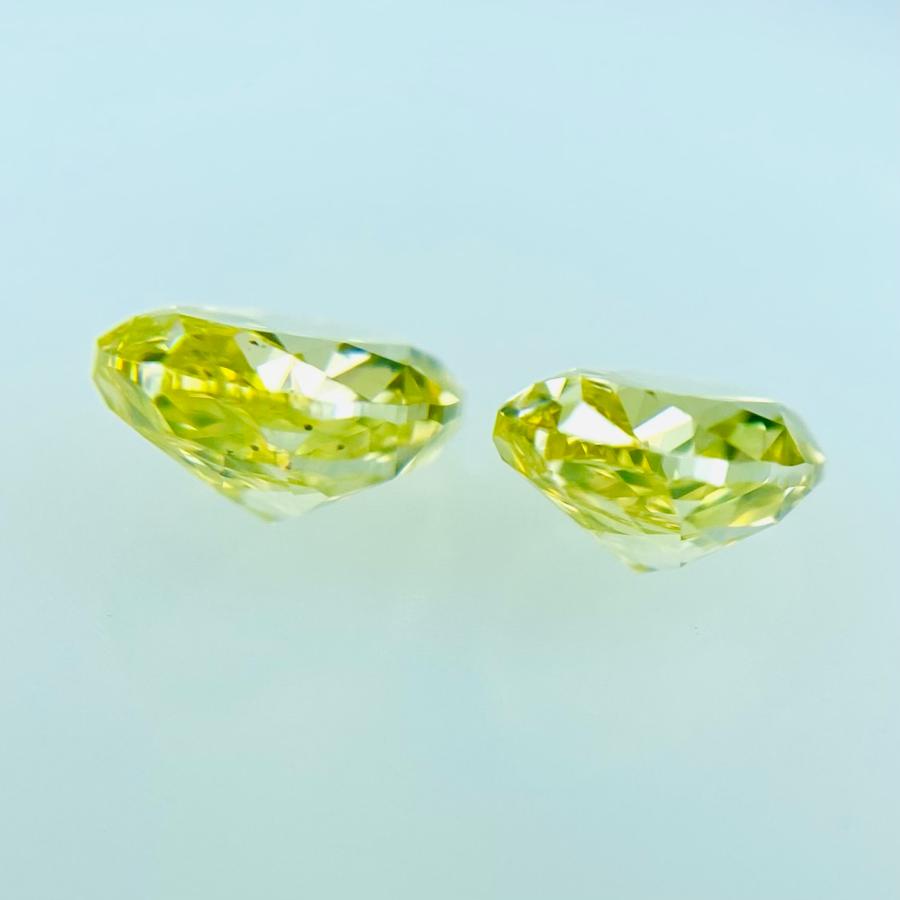 FANCY INTENSE GREENISH YELLOW 0.369ct＆0.424ct/OV/RT2176/CGL : R.T.Diamonds - 通販 - Yahoo!ショッピング