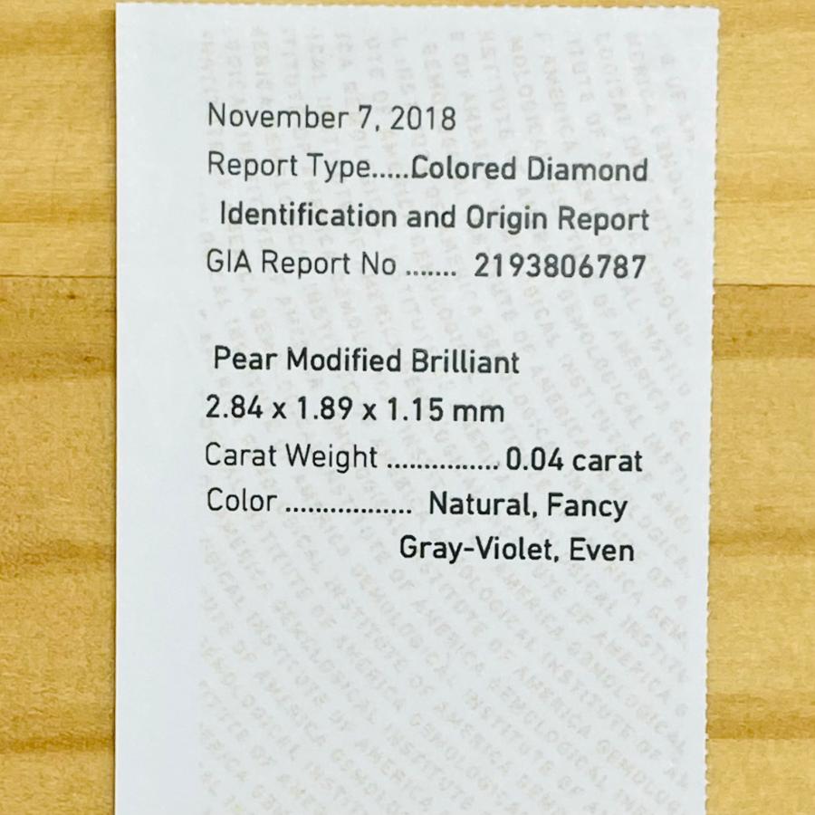FANCY DEEP GRAYISH VIOLET 0.043ct PS/RT2260/CGL/GIA : R.T.Diamonds - 通販 - Yahoo!ショッピング