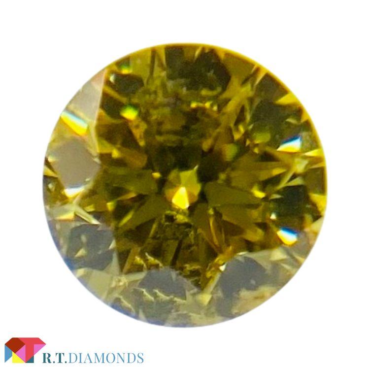 FANCY VIVID YELLOW 0.113ct RD/RT2531/CGL : RTDiamonds - 通販 - Yahoo!ショッピング