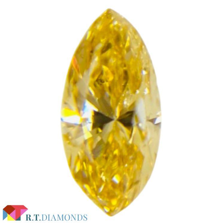 FANCY INTENSE ORANGY YELLOW 0.174ct MQ/RT2585/CGL : rt2585 : RTDiamonds - 通販 - Yahoo!ショッピング