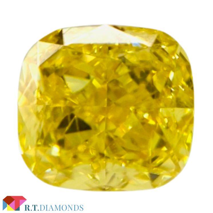 FANCY VIVID YELLOW 0.534ct X/RT2951/CGL : rt2951 : RTDiamonds - 通販 - Yahoo!ショッピング