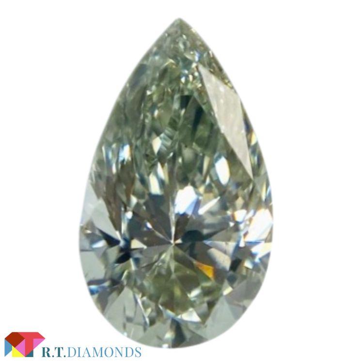 カメレオン！FANCY LIGHT GRAY YELLOWISH GREEN 0.229ct/PS/RT2978/CGL : rt2978 : RTDiamonds - 通販 - Yahoo ...