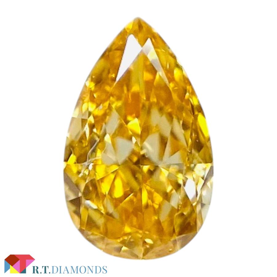 FANCY VIVID YELLOW ORANGE 0.114ct PS/RT3145/CGL : RTDiamonds - 通販 - Yahoo!ショッピング