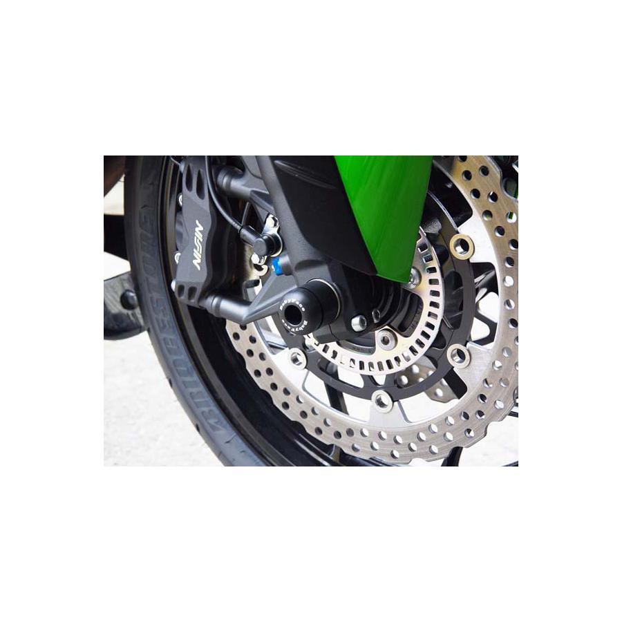 babyface BABY FACE (ベビーフェイス) アクスルプロテクター フロント用 ジュラコン ブラック ZX-14R 006 ...