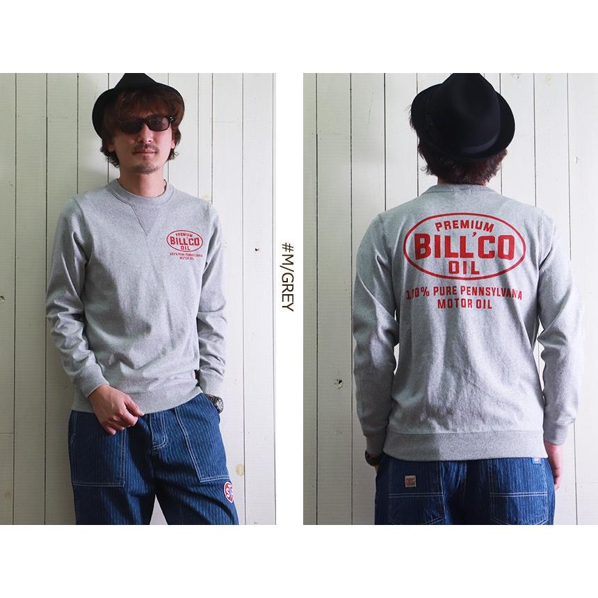 BILLVAN ロンT BILLCO OIL ガゼット＆リブ付き ヘビーロングTシャツ BV-300309LS メンズ アメカジ ...