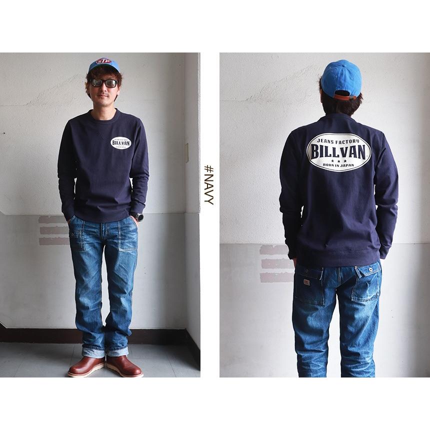 BILLVAN（ビルバン） ロンT BILLVAN JEANS ガゼット＆リブ付き FACTORY ヘビーロングTシャツ BV ...