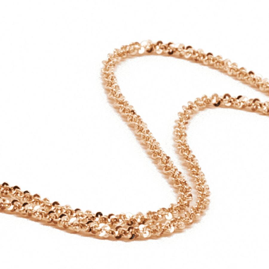 ブレスレット チェーン 18金 ピンクゴールド ミラクルチェーン 幅1.3mm｜鎖 K18PG k18 18k 貴金属 ジュエリー レディース メンズ : ジュエリー&ネックレス RUBBY ...