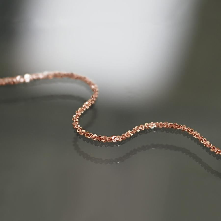 ブレスレット チェーン 18金 ピンクゴールド ミラクルチェーン 幅1.3mm｜鎖 K18PG k18 18k 貴金属 ジュエリー レディース メンズ : k18pgcb-mc250 ...