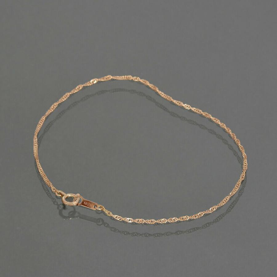 ブレスレット チェーン 18金 ピンクゴールド スクリューチェーン 幅1.3mm｜鎖 K18PG k18 18k 貴金属 ジュエリー レディース メンズ : ジュエリー&ネックレス RUBBY ...