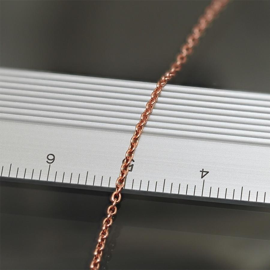 ネックレス チェーン 18金 ピンクゴールド 小豆チェーン 幅1.3mm｜鎖 K18PG k18 18k 貴金属 ジュエリー レディース メンズ : ジュエリー&ネックレス RUBBY ...