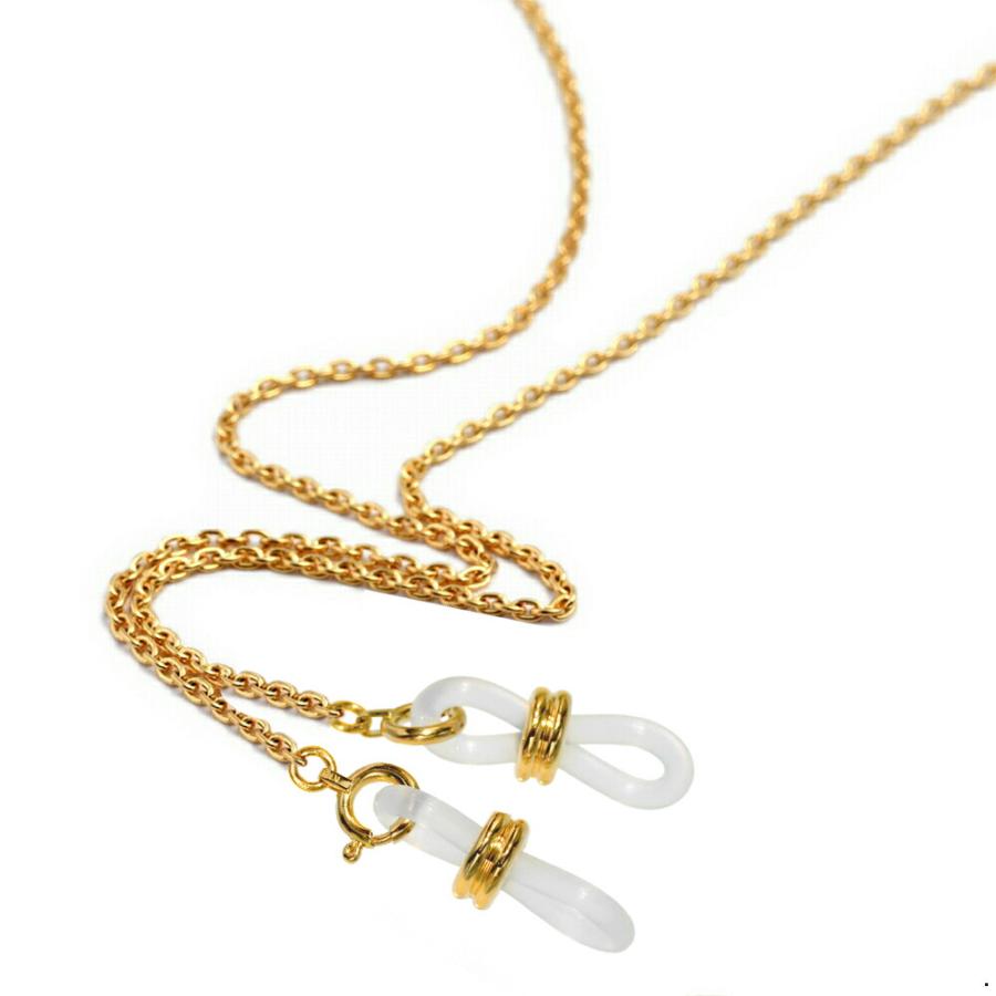 メガネチェーン 18金 イエローゴールド 小豆チェーン（Wドーナツ型） 幅1.2mm 長さ70cm 眼鏡｜鎖 K18YG k18 18k 貴金属 : ジュエリー&ネックレス RUBBY ...