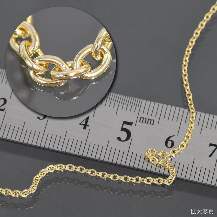 ネックレス チェーン 18金 イエローゴールド 小豆チェーン 幅1.7mm｜鎖 K18YG k18 18k 貴金属 ジュエリー レディース メンズ : ジュエリー&ネックレス RUBBY ...