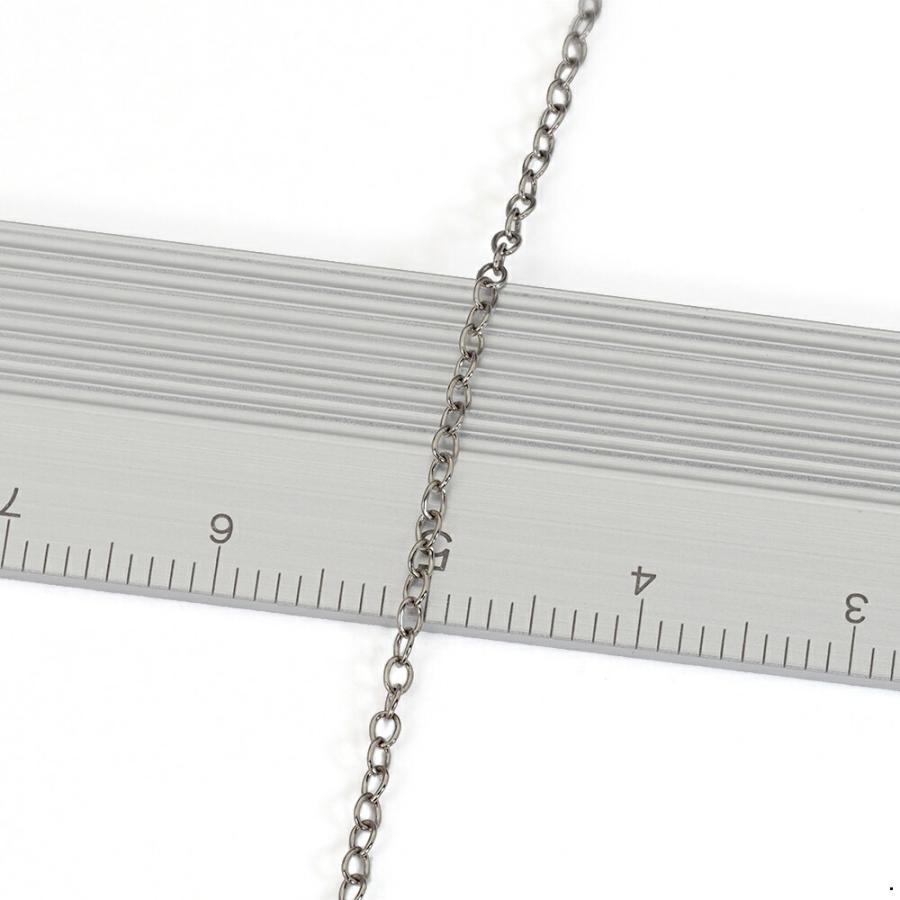 ネックレス チェーン 純チタン 荒小豆チェーン 幅1.5mm 長さ55cm｜鎖 チタン アクセサリー レディース メンズ : ジュエリー&ネックレス RUBBY - 通販 - Yahoo!ショッピング