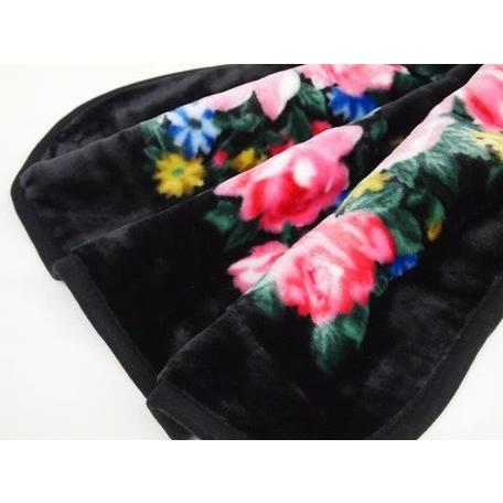 ブランケット 毛布 ハーフケット ひざ掛け レイクアルスター バラ柄 ふわふわ ヒザカケ ローズガーデン 薔薇柄 サイズ：約140×100cm ...