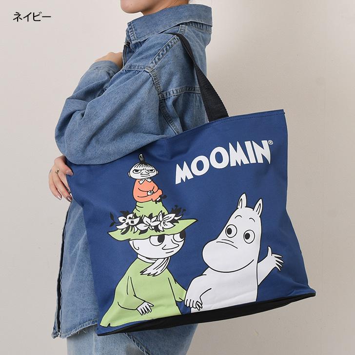 MOOMIN ムーミン moomin トートバッグ A4 大きめ キャラクター グッズ 肩掛け 大容量 軽量 撥水 ファスナー レディース メンズ キッズ 子供 チャック : セレクトショップ ...