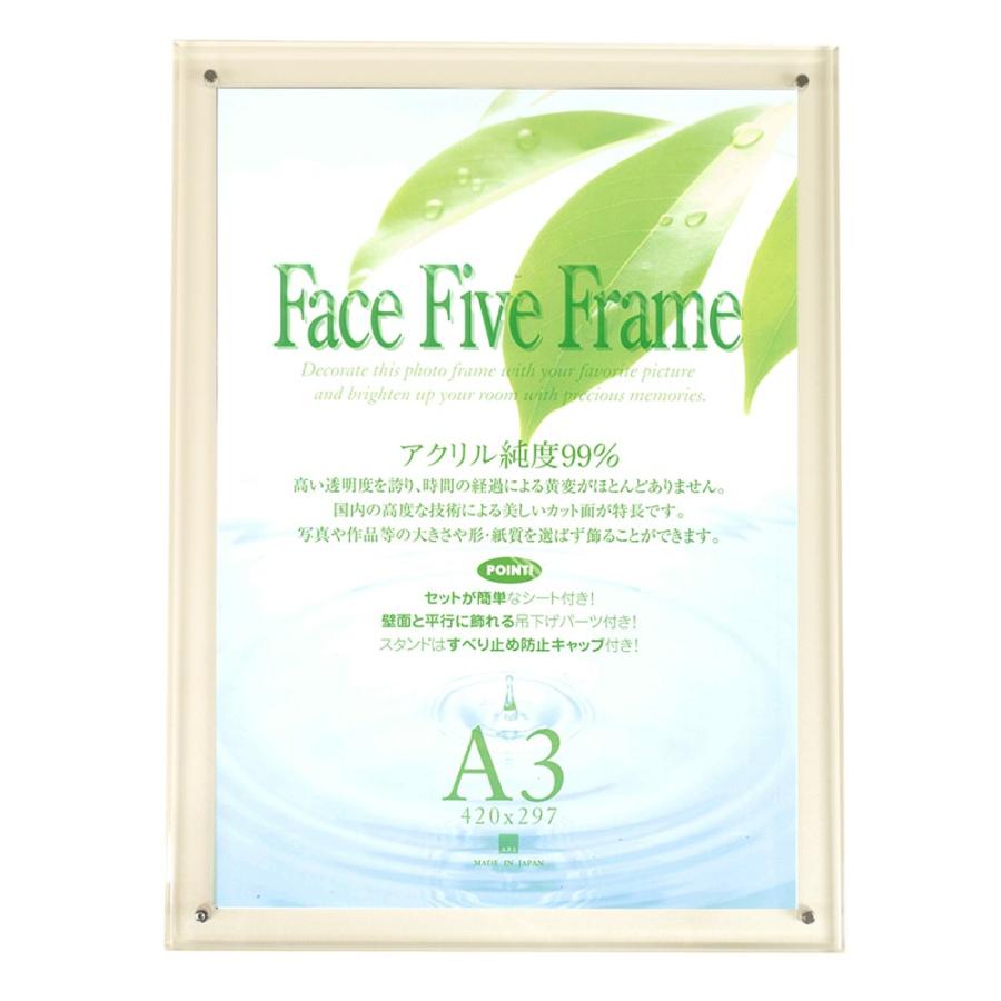 A.P.J. アクリルフレーム/フェイスファイブフレーム クリア A3サイズ（297×420mm） : Cooretto - 通販 - Yahoo!ショッピング