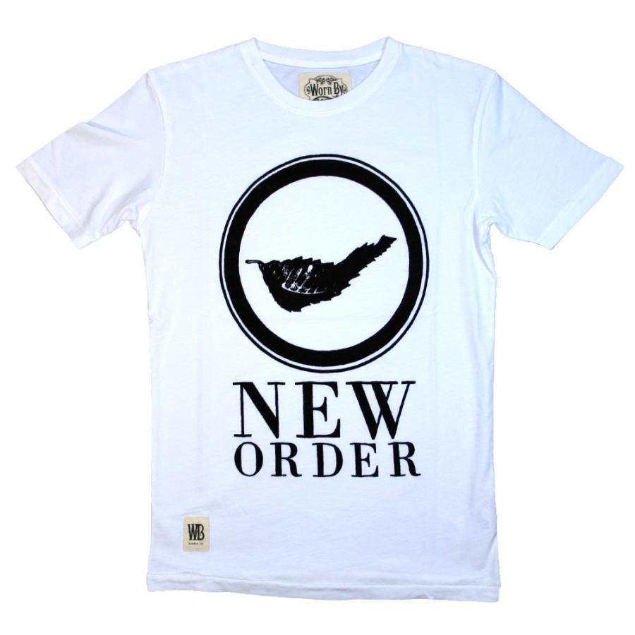 [Worn By] New Order / Circle Leaf Tee (White) - ニュー・オーダー Tシャツ : Rudie ...