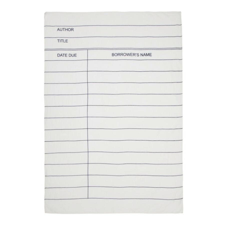 [Out of Print] Library Card Lightweight Scarf (White) : Rudie - 通販 ...