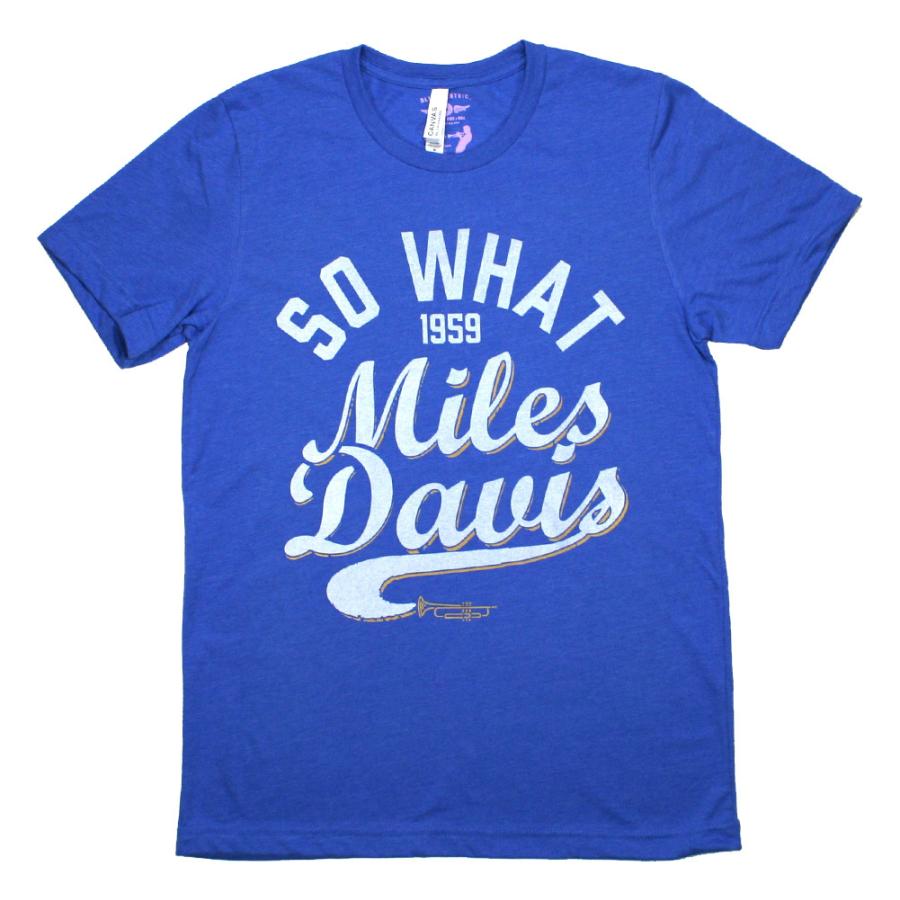 Miles Davis / So What Plus Size Tee (Blue) - マイルス・デイヴィス Tシャツ : Rudie ...